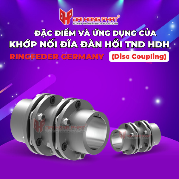 ĐẶC ĐIỂM CẤU TẠO CỦA KHỚP NỐI ĐĨA ĐÀN HỒI TND HDH RINGFEDER GERMANY - Đại Hồng Phát